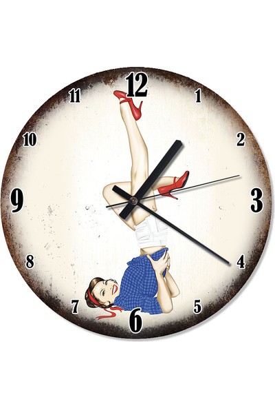 Tablomega Spor Yapan Kadın Çocuk Odası Duvar Saati