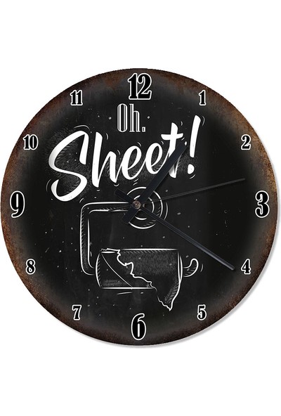 Tablomega Tuvalet Kağıdı Rulosu Özel Tasarım Duvar Saati