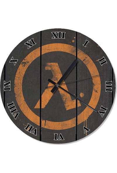 Tablomega Half Life Şekilli Duvar Saati Tablomega Half Life Şekilli Duvar Saati