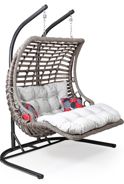 Capri Swing Bodrum Double Salıncak (Gri)