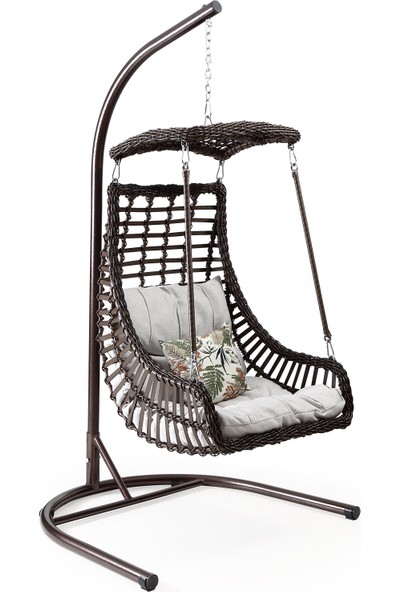 Capri Swing Alaçatı Salıncak (Kahve)