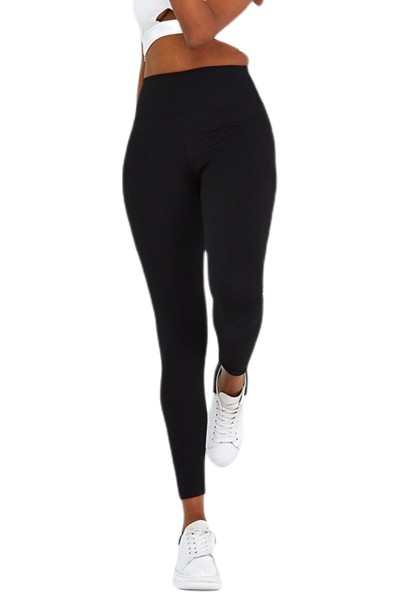 Sys Basic Kadın Yüksek Bel Fitilli Tayt BGL-ST01756 Sys Basic Kadın Yüksek Bel Fitilli Tayt BGL-ST01756