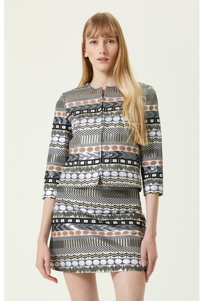 Network Regular Fit Siyah Gold Desenli Ceket Network Regular Fit Siyah Gold Desenli Ceket