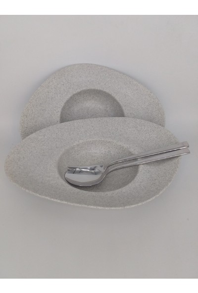 Kütahya Porselen Galaxy Mat 29 cm Spagetti-Makarna Tabağı Mix Granül Gri 2'li Kütahya Porselen Galaxy Mat 29 cm Spagetti-Makarna Tabağı Mix Granül Gri 2'li