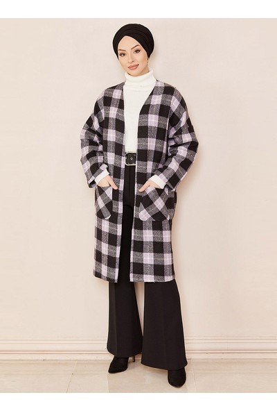 Tofisa Ekose Desenli Kap - Lila - Tofisa