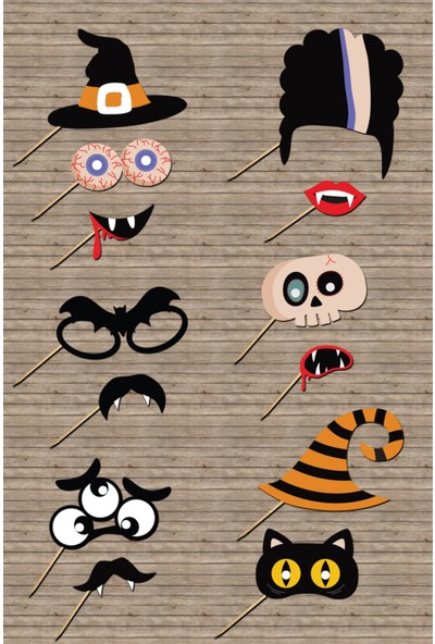 Pekshop Cadılar Bayramı Konsept Konuşma Balonları