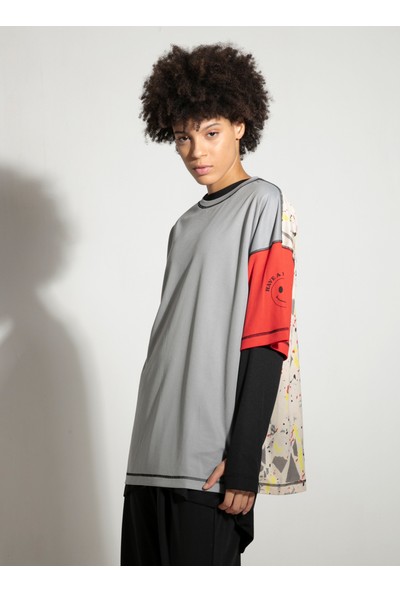 FD SPORTS Aktif Spor Üst Giyim - Gri - Fd Sports