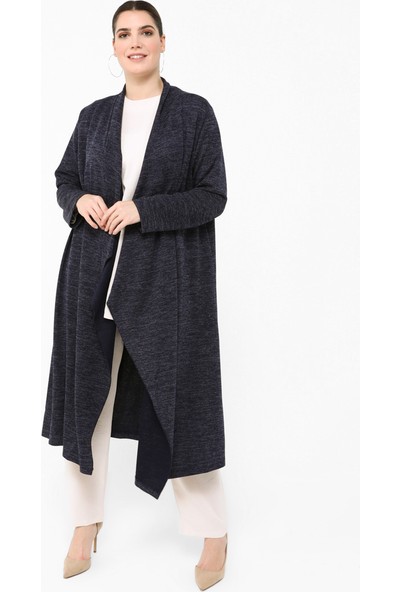 Alia Büyük Beden Triko Kap - Lacivert - Alia Alia Büyük Beden Triko Kap - Lacivert - Alia