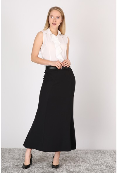 May Mara Kadın Kemer Detaylı Yüksek Bel Parçalı Mevsimlik Tesettür Etek 1964/95 May Mara Kadın Kemer Detaylı Yüksek Bel Parçalı Mevsimlik Tesettür Etek 1964/95