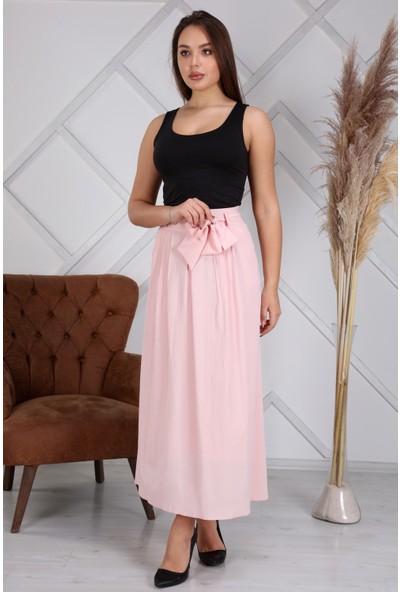 May Mara Kadın Bağlama Detaylı Yazlık Tesettür Etek 2088/100