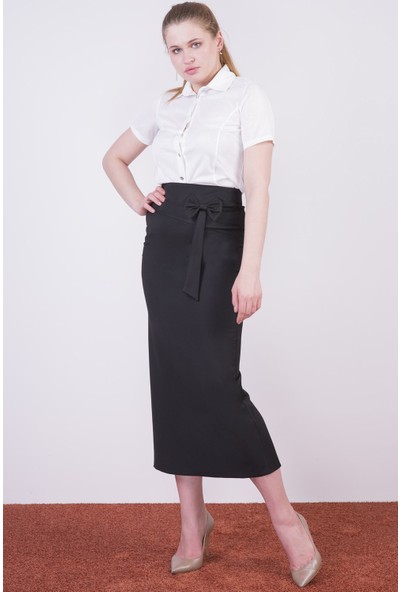 May Mara Mevsimlik fiyonk Detaylı Uzun Kalem Etek 2093/95