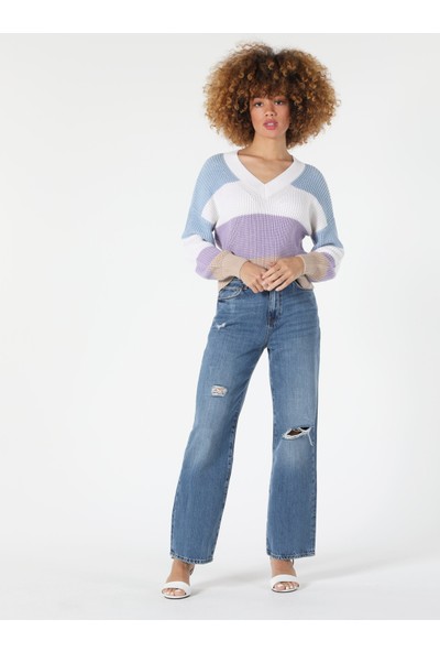 Colin's Çok Renkli Kadın Kazak