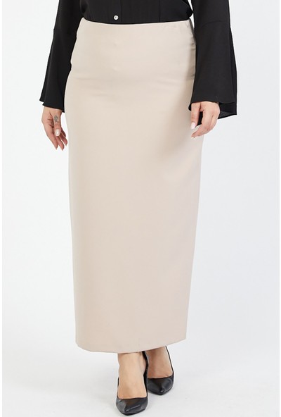 May Mara Kadın Beli Lastikli Fermuarlı Mevsimlik Büyük Beden Kalem Etek 1903/95 May Mara Kadın Beli Lastikli Fermuarlı Mevsimlik Büyük Beden Kalem Etek 1903/95