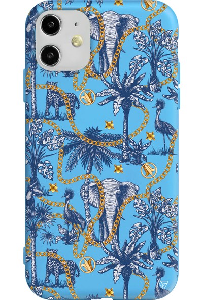 Trihed Apple iPhone 11 Mavi Renkli Silikon Filler ve Zincir Telefon Kılıfı Trihed Apple iPhone 11 Mavi Renkli Silikon Filler ve Zincir Telefon Kılıfı