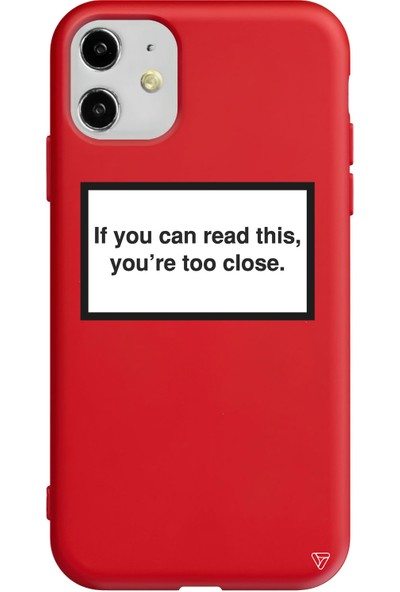 Trihed Apple iPhone 11 Kırmızı Renkli Silikon Too Close Telefon Kılıfı Trihed Apple iPhone 11 Kırmızı Renkli Silikon Too Close Telefon Kılıfı