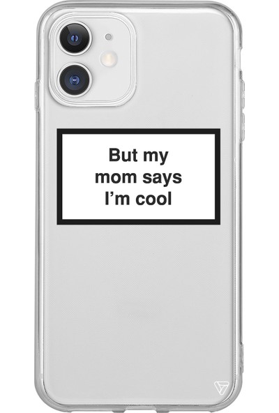 Trihed Apple iPhone 11 Şeffaf Renkli Silikon I'm Cool Telefon Kılıfı