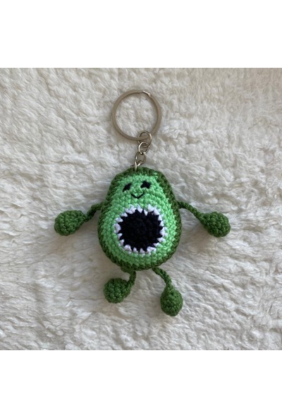 Homemood Hobi - Butik Amigurumi Anahtarlık - Avokado