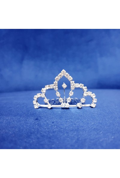 Magrib Beyaz Kristal Taşlı Prenses Kız Çocuk Topuz Tacı Magrib Beyaz Kristal Taşlı Prenses Kız Çocuk Topuz Tacı
