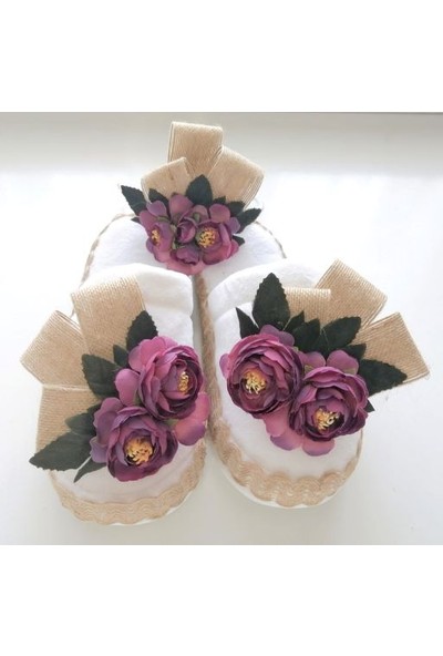 Brn Tasarım Lohusa Terlik ve Lohusa Taç Seti