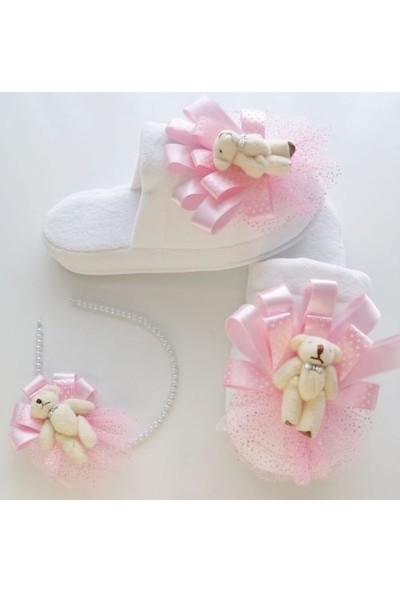 Brn Tasarım Lohusa Terlik ve Lohusa Taç Seti