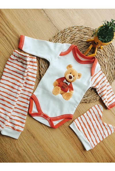 Happy Frog Erkek Çocuk Zıbın Takım , Erkek Bebek Zıbın Takım , Zıbın Takım