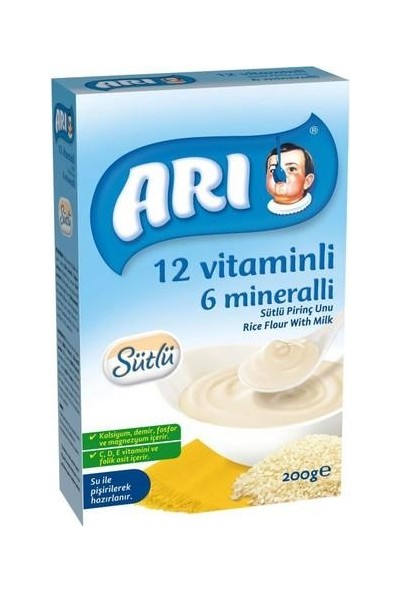 Arı Mama Arımama Sütlü Pirinç Unu 200 gr x 12'li