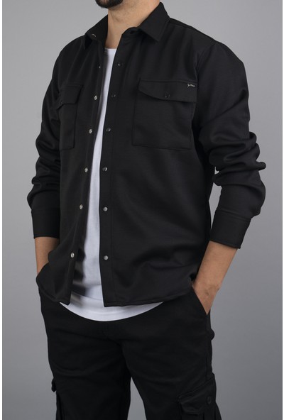 Bombe Erkek Slim Fit Scuba Gömlek