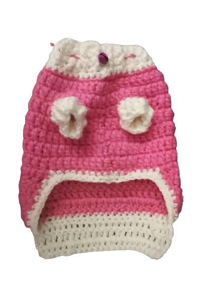 Handpet Tığ Işi Boyundan Ayarlı Çıngırak Detaylı Kedi Köpek Kazağı HAND143