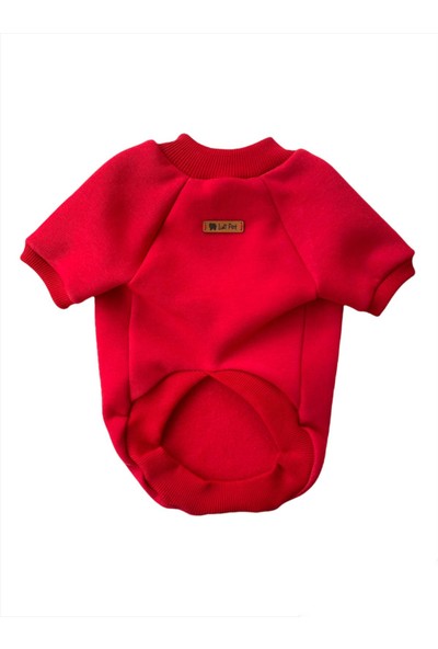 Luli Pet Basic Kırmızı Polarlı Kedi Köpek Sweatshirt Luli Pet Basic Kırmızı Polarlı Kedi Köpek Sweatshirt