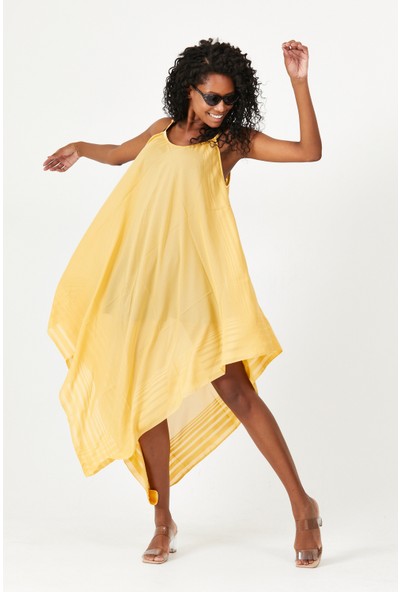 Daisy Accessory Saten Plaj Elbisesi