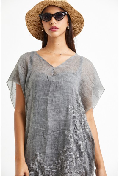 Daisy Accessory Pamuklu Plaj Elbisesi