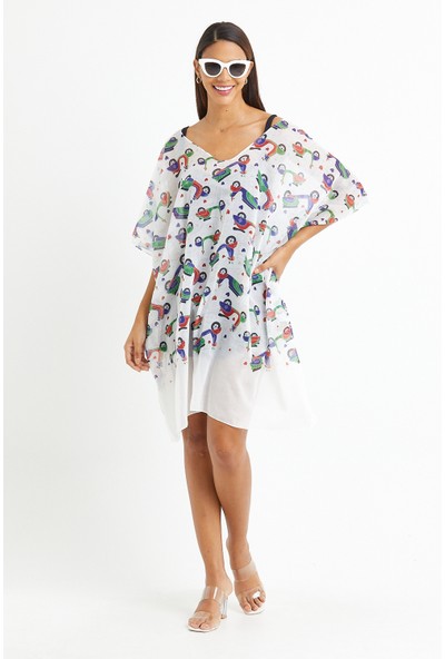 Daisy Accessory Pamuklu Plaj Elbisesi