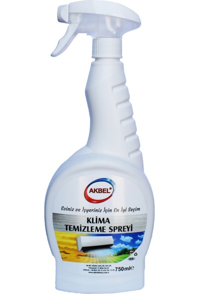 Akbel Kimya Klima Temizleyici Sprey 750 Ml + Klima Temizleme Poşeti Akbel Kimya Klima Temizleyici Sprey 750 Ml + Klima Temizleme Poşeti