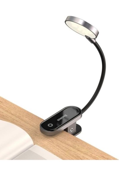 Baseus Mini LED Aydınlatmalı Klipsli Ergonomik Okuma Lambası Baseus Mini LED Aydınlatmalı Klipsli Ergonomik Okuma Lambası