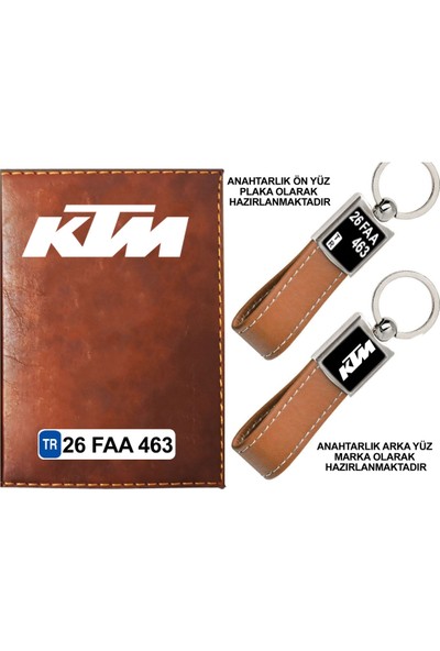 Promosyon Denizi Plakanıza Özel Ktm Logolu Taba Ruhsat Kabı ve Anahtarlık Promosyon Denizi Plakanıza Özel Ktm Logolu Taba Ruhsat Kabı ve Anahtarlık