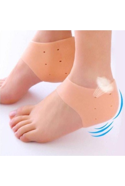 Sin@rasta Silikon Topuk Gömleği Topuk Dikeni Çatlak Koruyucu Ten Rengi