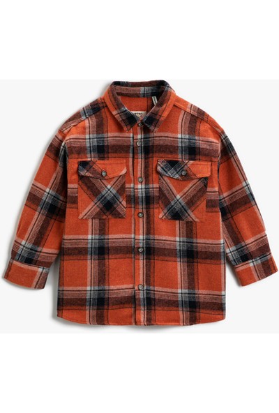 Koton Erkek Çocuk Ekose Oduncu Gömleği Uzun Kollu