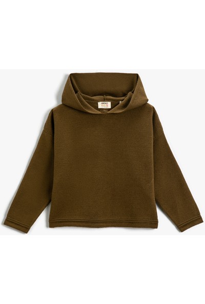Koton Triko Basic Kapşonlu Kazak
