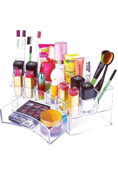 Binbirreyon Akrilik Makyaj Organizer Kutu Makyaj Düzenleyici Oval DD003 Binbirreyon Akrilik Makyaj Organizer Kutu Makyaj Düzenleyici Oval DD003