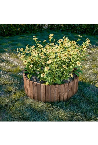 Iahşap Bahçe Çiti Ahşap Bahçe Bordürü 30X200 cm Iahşap Bahçe Çiti Ahşap Bahçe Bordürü 30X200 cm