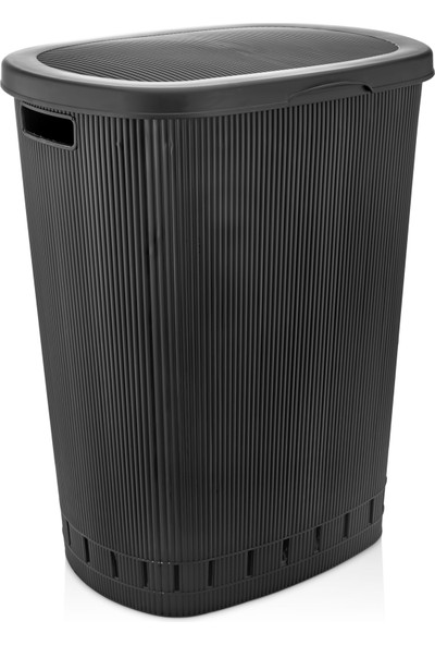 Aslife Kirli Çamaşır Sepeti 65 Litre Siyah Aslife Kirli Çamaşır Sepeti 65 Litre Siyah