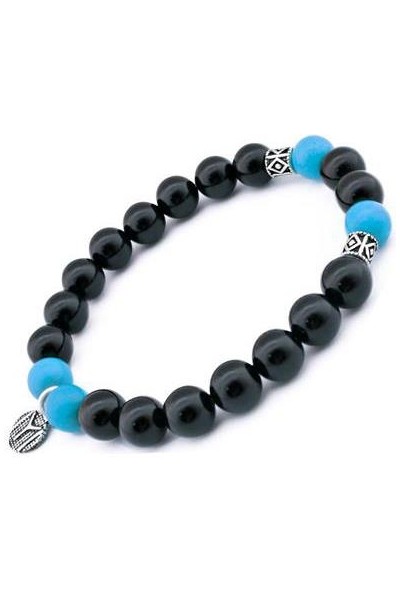 Azemax Gümüş Kayı Boyu Tekli Doğaltaş Bileklik