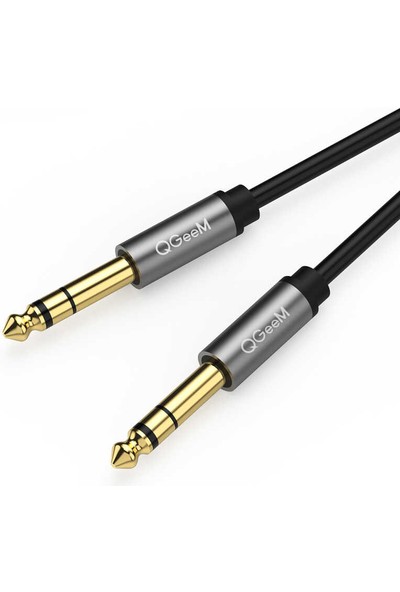 QGeeM 6.35 mm AUX Audio Kablo 3 mt Sabit Hifi Kalitesi 6.35 mm Jack Girişi Çinko Alaşım Jack Girişi QGeeM 6.35 mm AUX Audio Kablo 3 mt Sabit Hifi Kalitesi 6.35 mm Jack Girişi Çinko Alaşım Jack Girişi