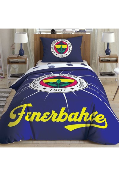 Taç Lisanslı Fenerbahçe Light Glow Tek Kişilik Nevresim Takımı Taç Lisanslı Fenerbahçe Light Glow Tek Kişilik Nevresim Takımı