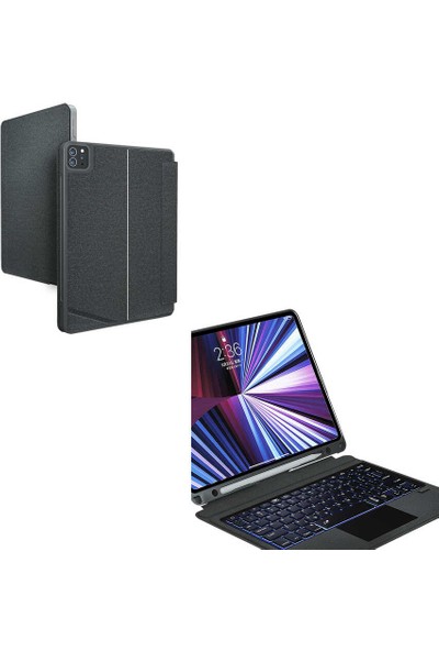 Vendas Apple iPad Pro 11 2021 (3.nesil) Wiwu Mag Touch Klavyeli Standlı Kılıf Vendas Apple iPad Pro 11 2021 (3.nesil) Wiwu Mag Touch Klavyeli Standlı Kılıf