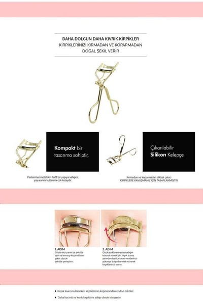 Mujgan Kirpik Kıvırma Makası Gold Renk Mujgan Kirpik Kıvırma Makası Gold Renk