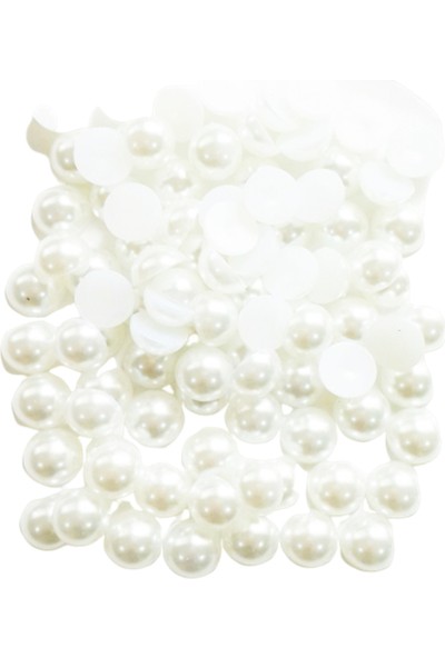 ByOzras Yarım Yapıştırma Inci Boncuk - 12 mm - 50 Adet ByOzras Yarım Yapıştırma Inci Boncuk - 12 mm - 50 Adet