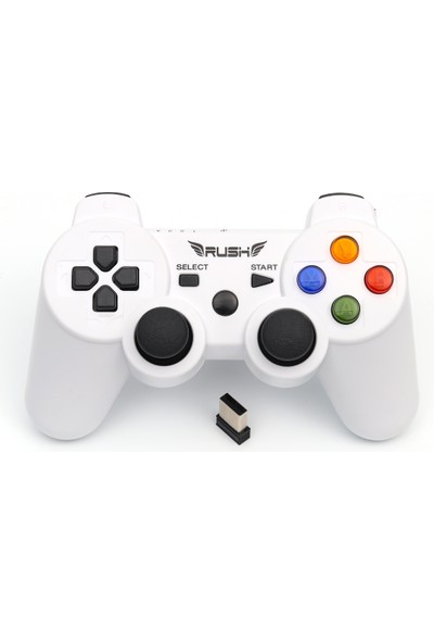 Rush Freeman GW909 Wireless Gamepad Beyaz Rush Freeman GW909 Wireless Gamepad Beyaz