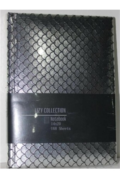 Anonim Liz Balık Sırtı Yaldızlı Çizgili Defter