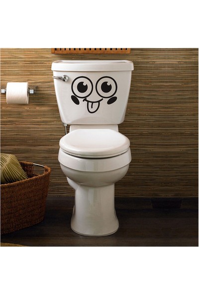 TSC Wc Klozet Için Gülen Yüz Sticker Yapıştırma TSC Wc Klozet Için Gülen Yüz Sticker Yapıştırma